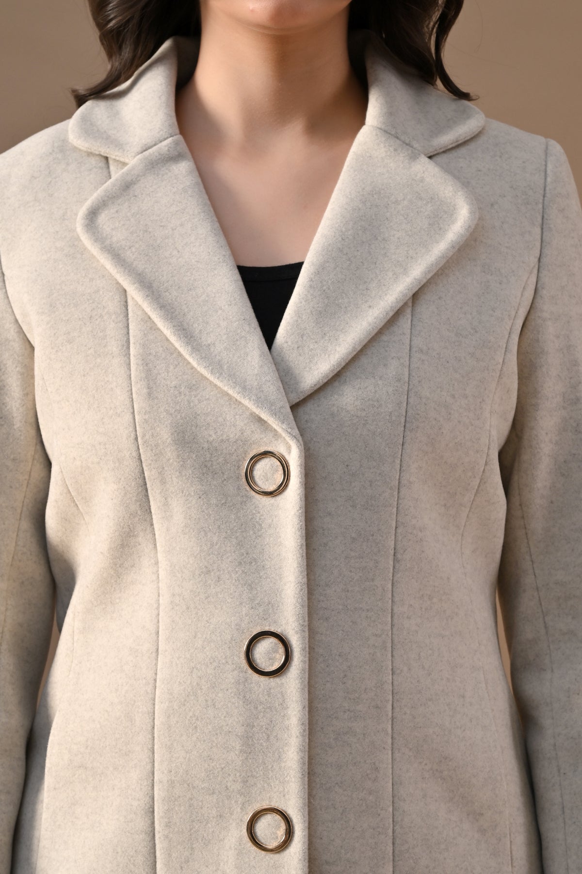Winter Cream Classic Notch Collar Neck Overcoat – SABHYATA CLOTHING
